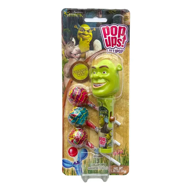 Pop-Ups Lollipop - Shrek 6ct Display – Grandpa Joe's